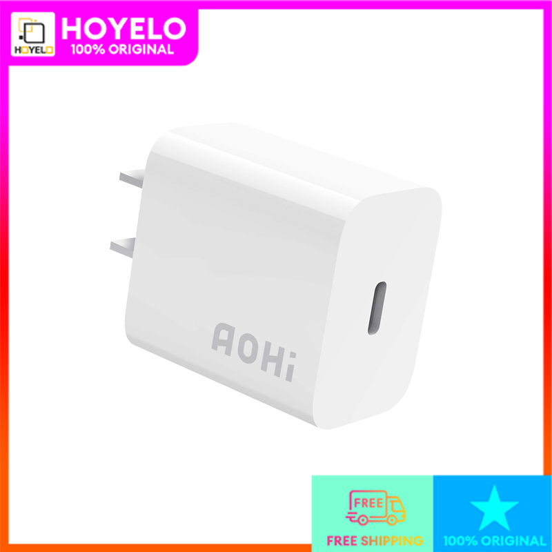 AOHI 20W FAST CHARGER USB C POWER ADAPTER | Shopee Philippines
