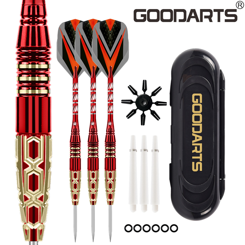 GOODARTS 3 pieces Steel Tip Dart Set 25 grams Professional Brass Darts ...