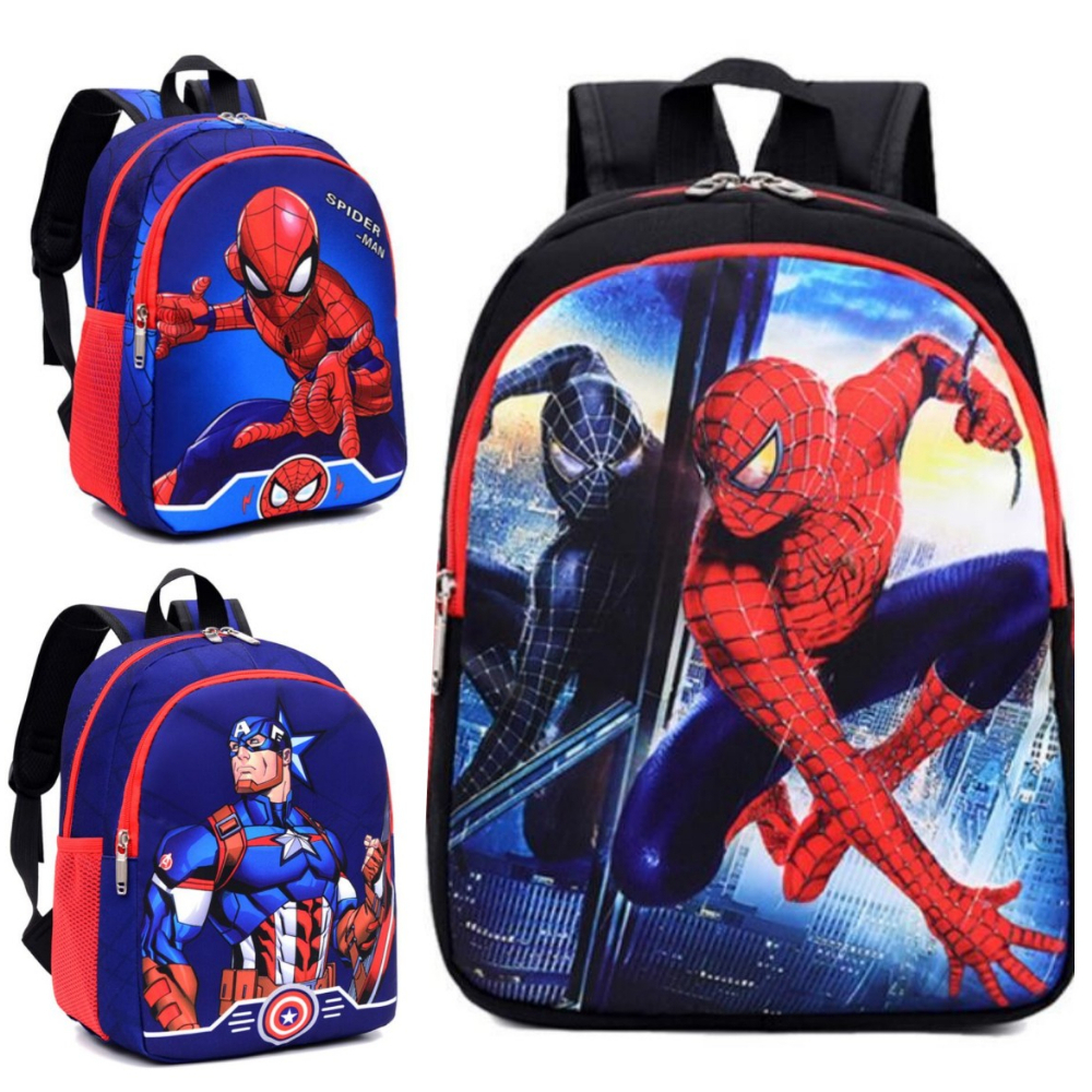 Disney Spider Man Backpack Children Cartoon Captain America ...