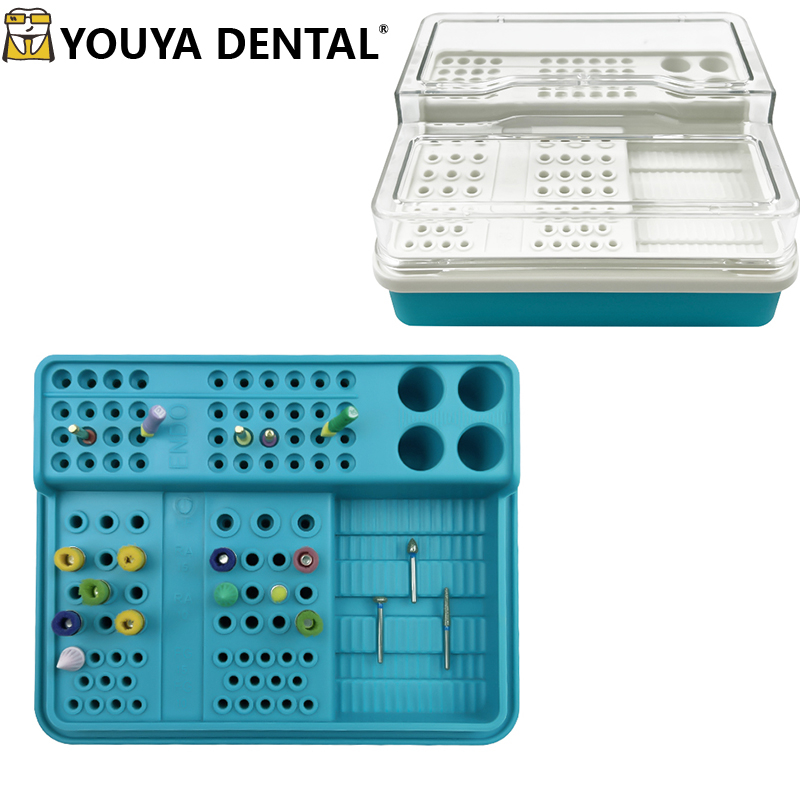 Dentist Park 96 Holes Dental Bur Sterilization Box Endo Box Sterilizer ...