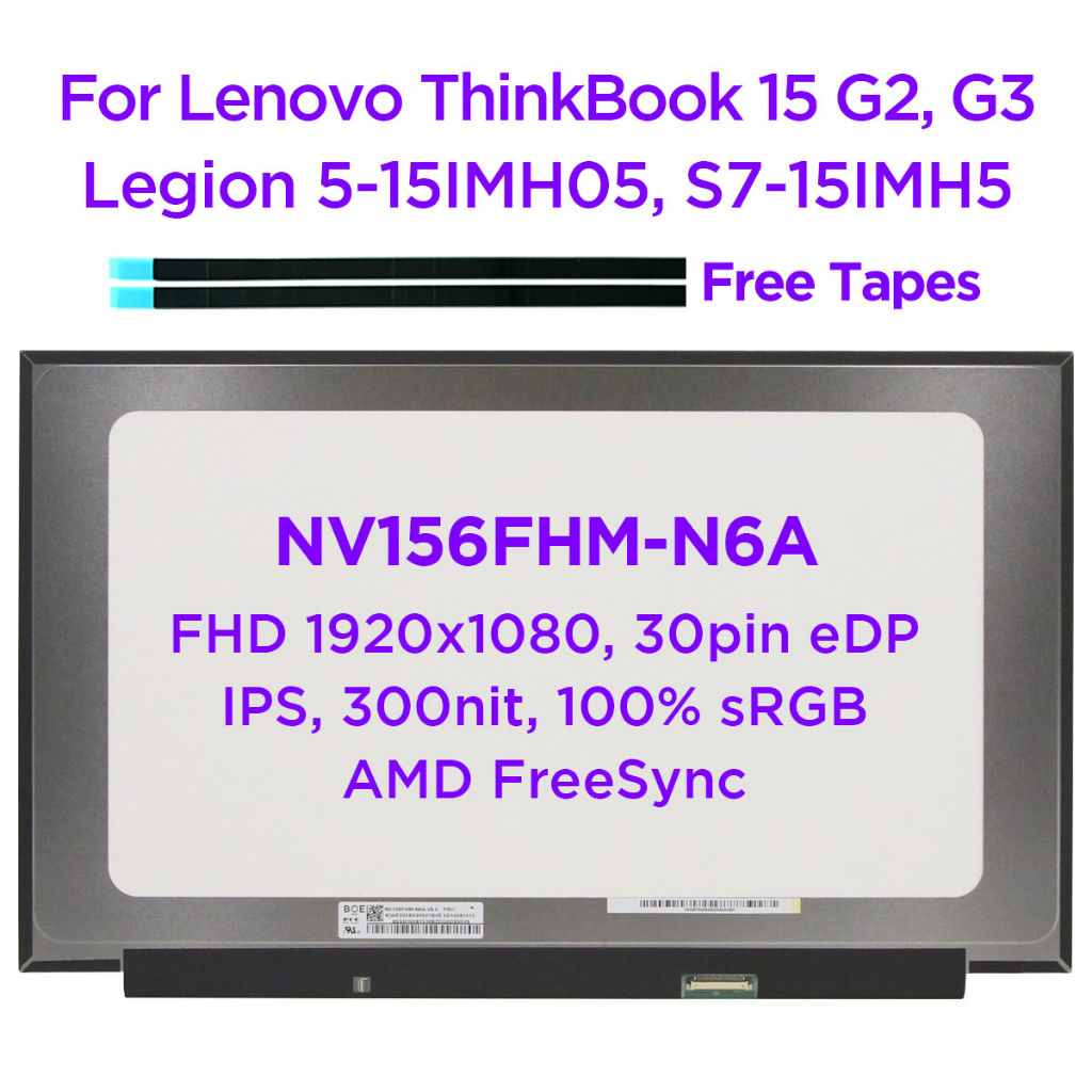 15.6" IPS Laptop LCD Screen NV156FHM-N6A N156HCA-EN1 LP156WFF-SPF1 ...