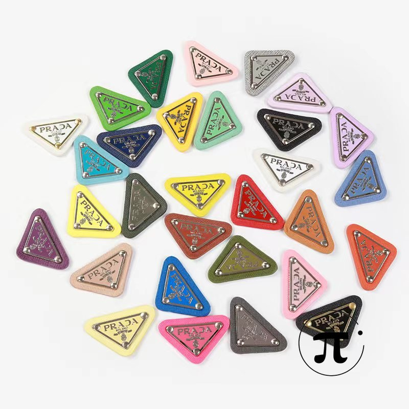 Triangle Leather Label DIY Accessories Clothing Shoes Hat Hair ...