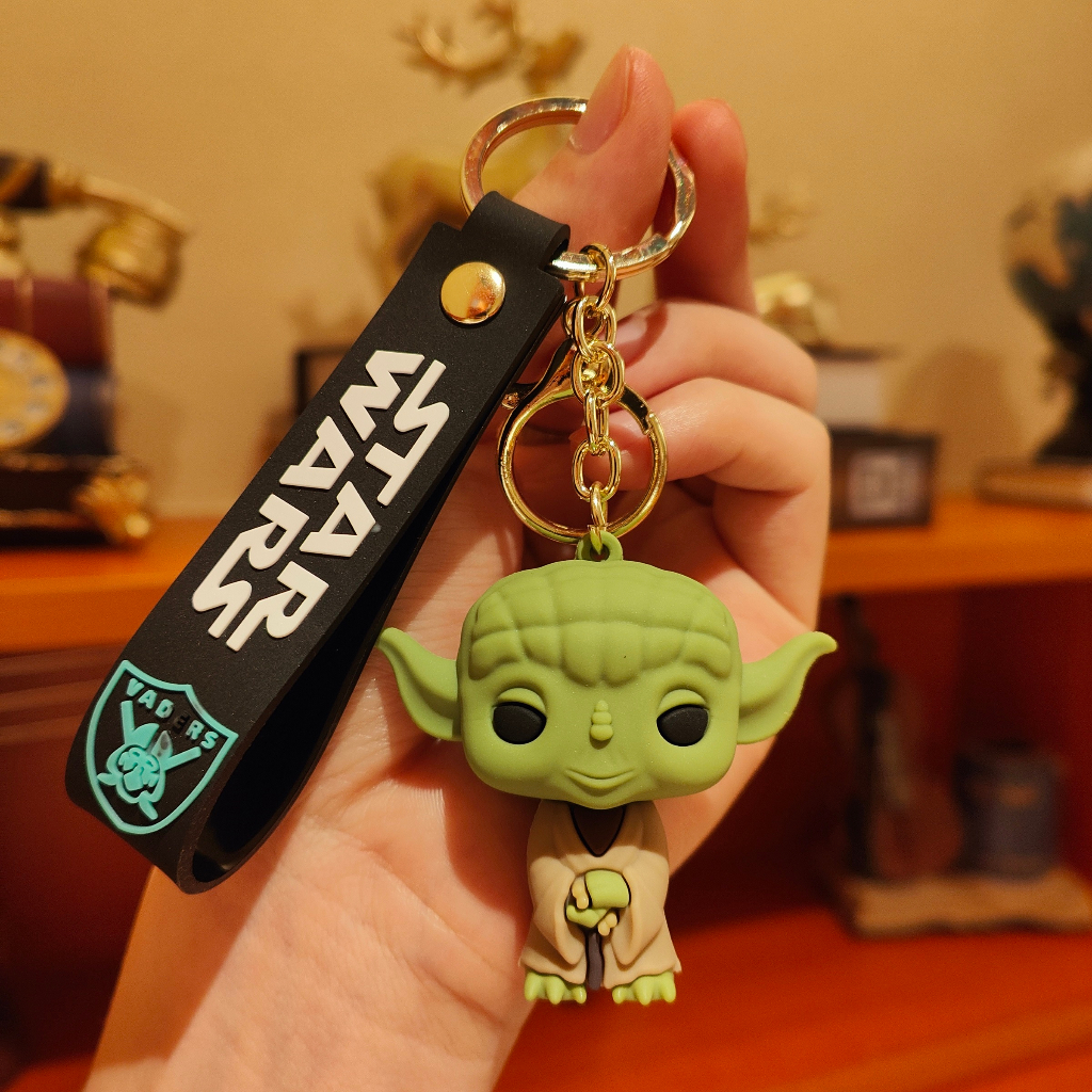Cartoon Star Wars Doll Keychain The Mandalorian Peripheral Yoda Baby ...