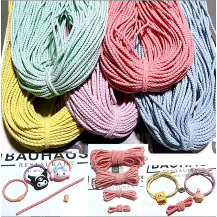 2.5mm thread turn line Macaron elastic belt thread material manual diy ...