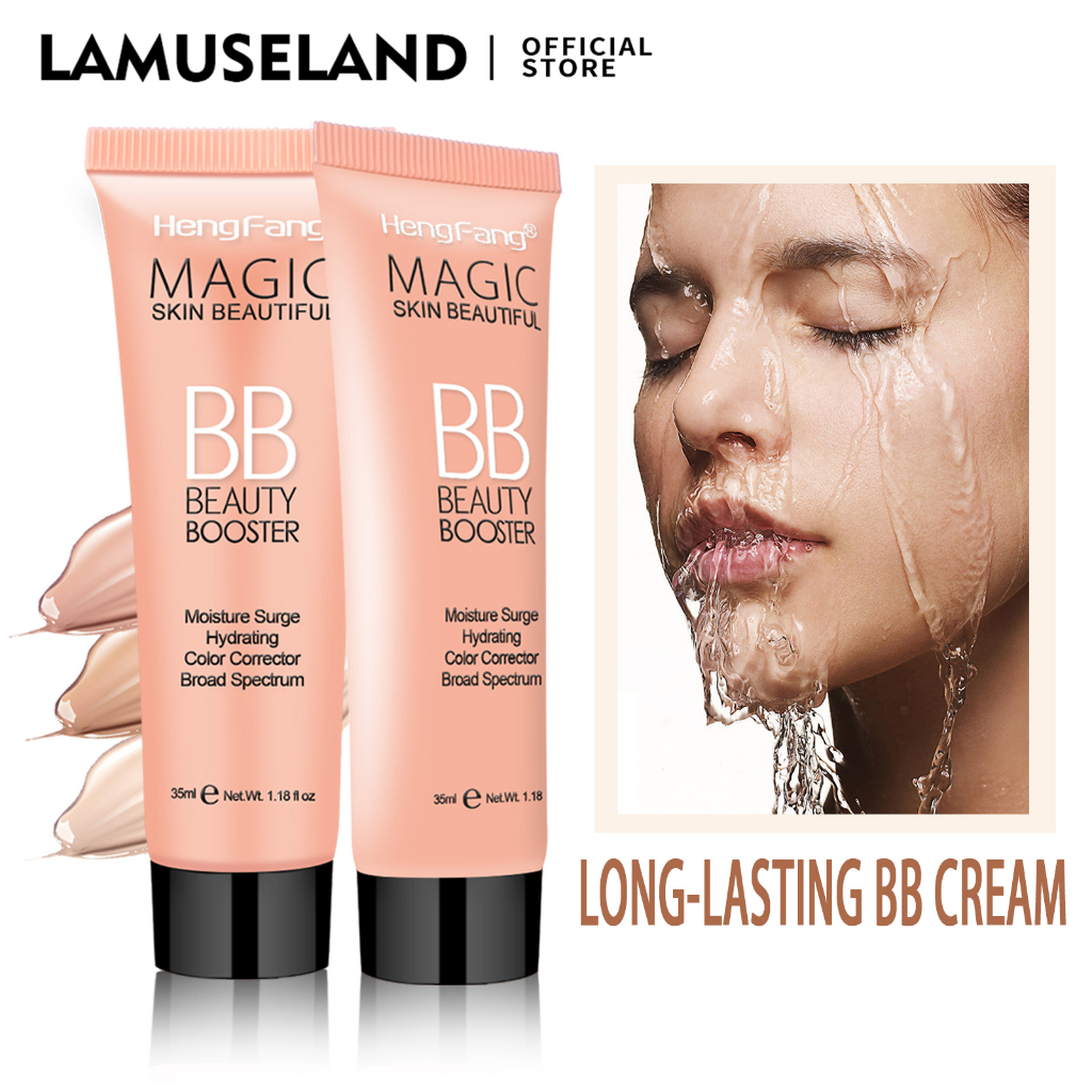 Lamuseland Full Coverage Face Foundation Waterproof BB Cream Weightless ...
