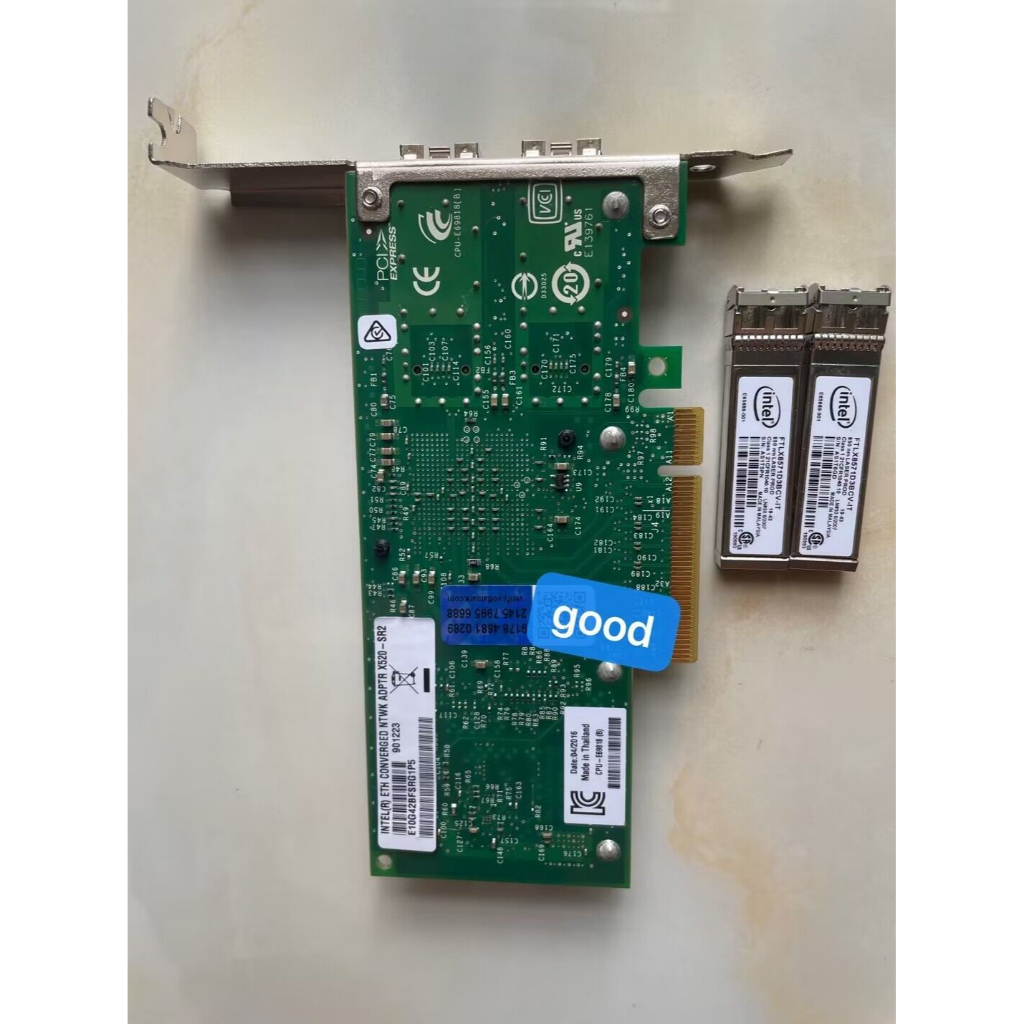 [Ready Stock] intel Original Factory X520-SR2 Network Card LC Multi ...