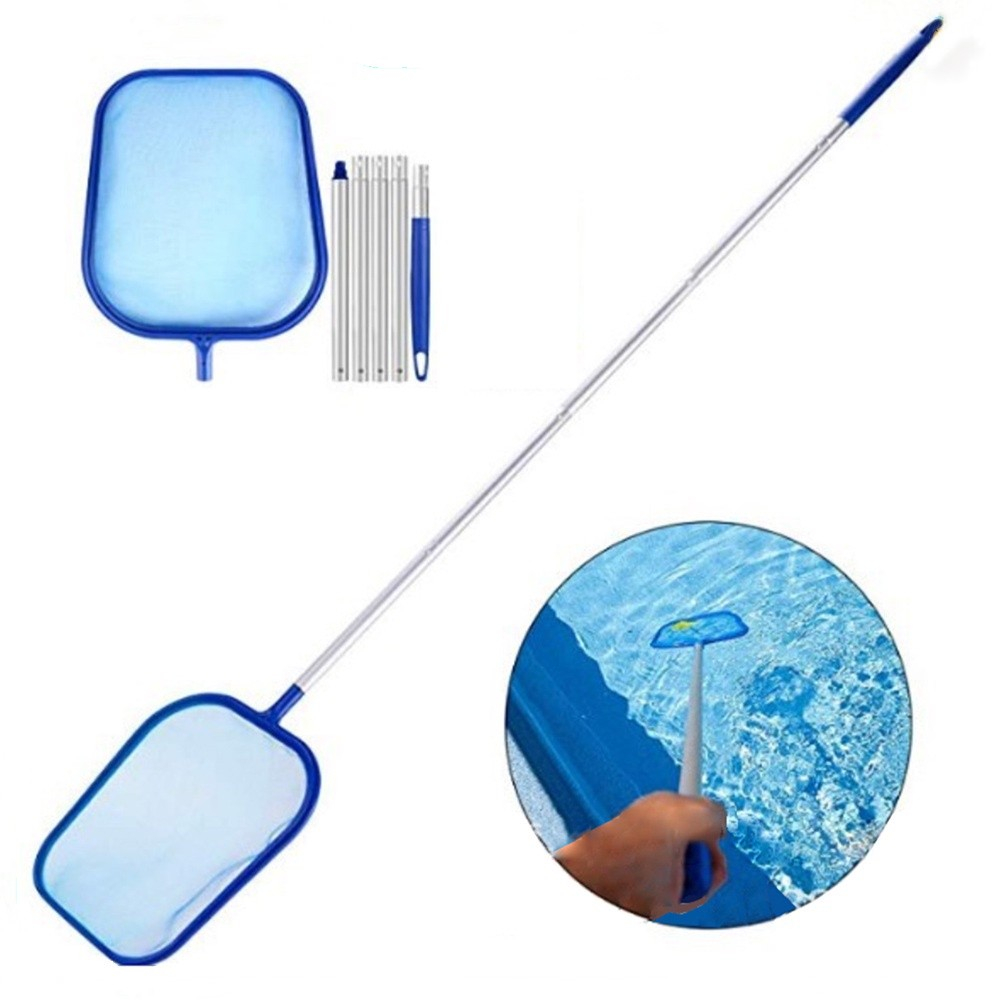 Pool Cleaning Net with 63-inch Pole Swimming Pool Cleaner Net with 5 ...