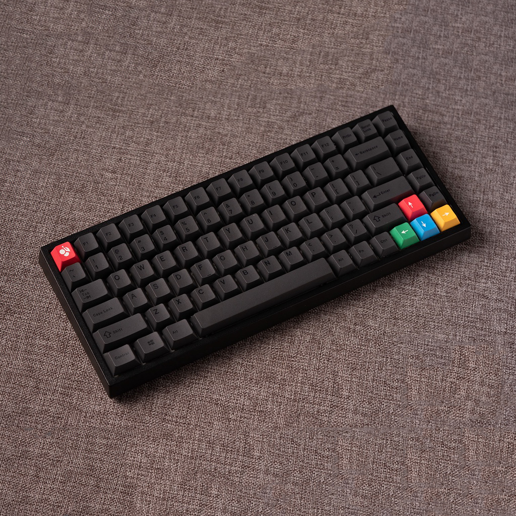 Minimalist Black keycaps PBT Dye-sub cherry profile 61/64/68/84/96/980 ...