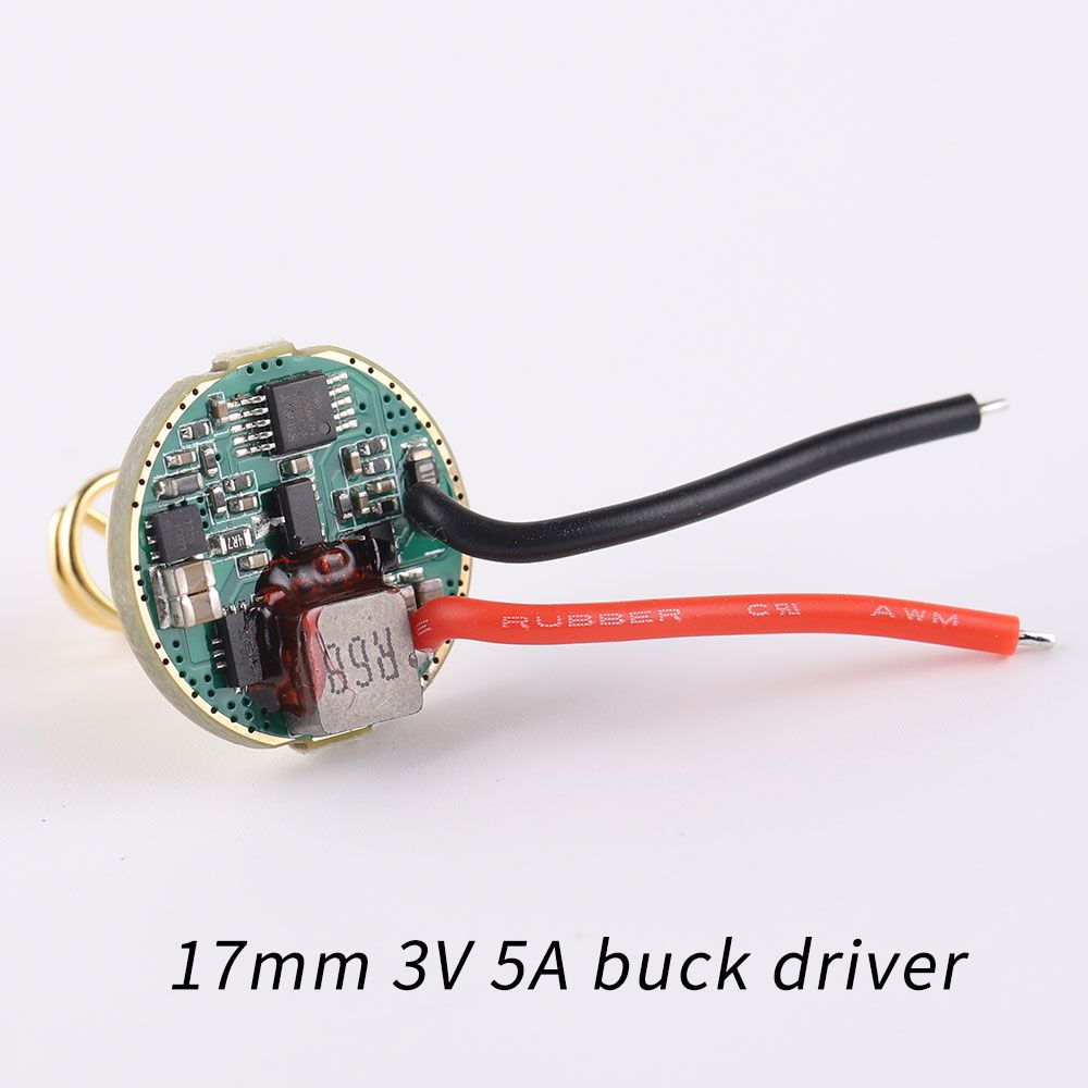 17mm 3V 5A buck Driver for SST40 519A LED Flashlight 12 Groups | Shopee ...