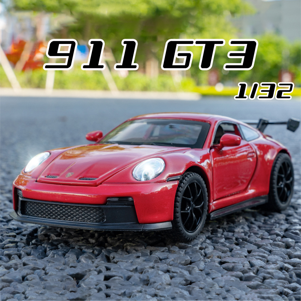 1:32 Scale Porsche 911 GT3 Alloy Car Model Diecast Car Sound Light Car ...