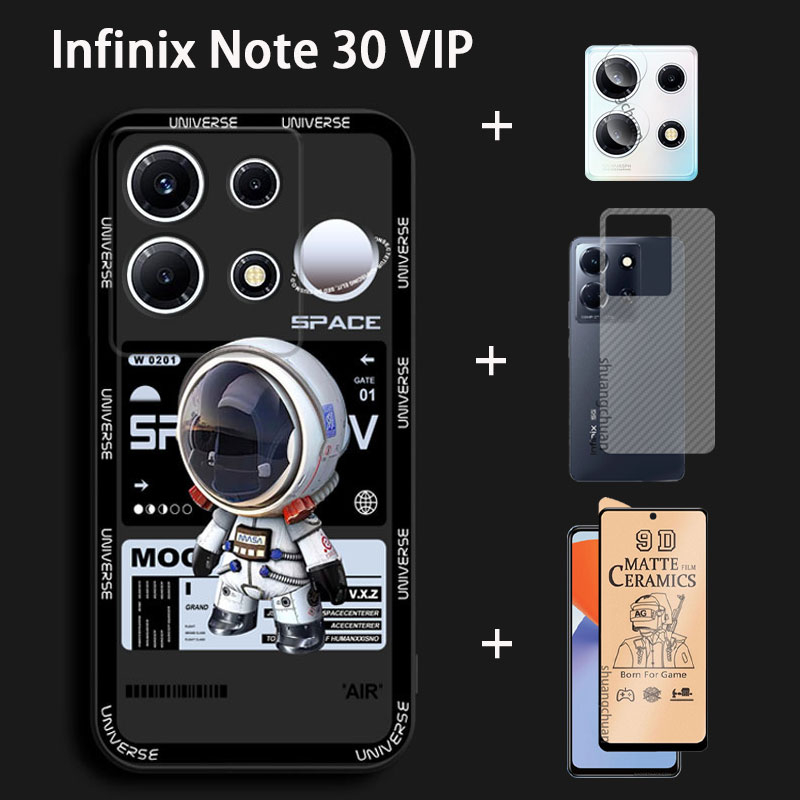 Infinix Note 30 VIP Phone Case 4IN1 Ceramic protective film+lens film ...