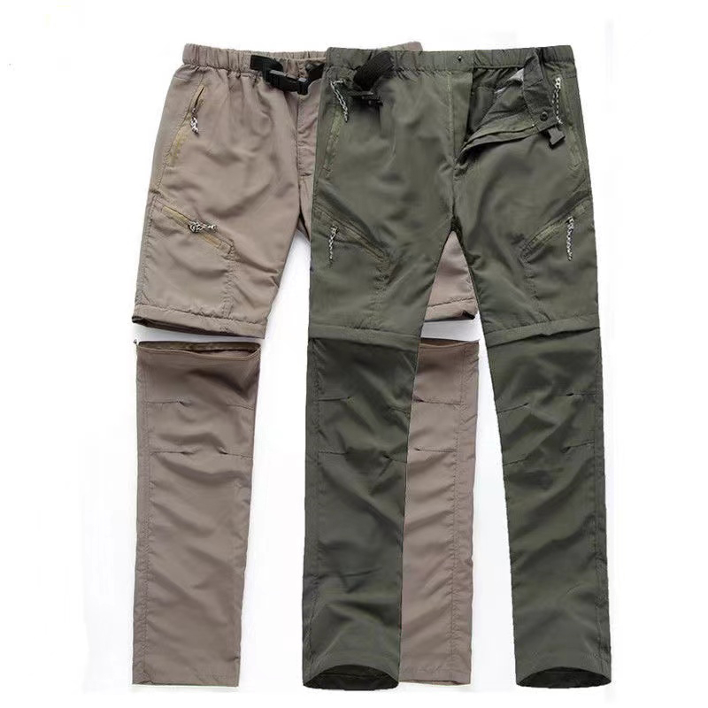 Men Pant Quick-drying Removable Pants Women Detachable Sport Outdoor ...