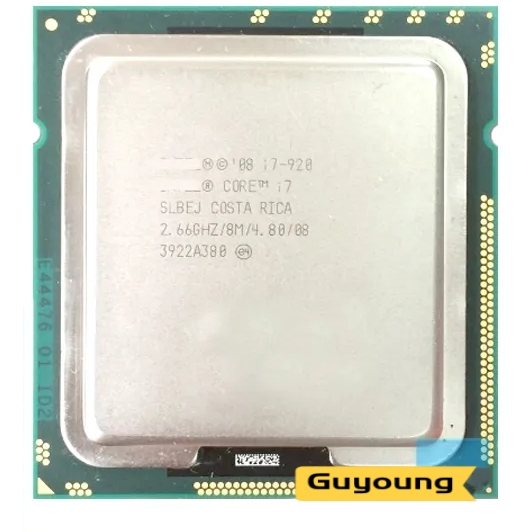 YZX Core i7 920 I7-920 Processor 8M Cache 2.66GHz Quad Core 4.80 GT/s QPI SLBEJ DO LGA1366 ...