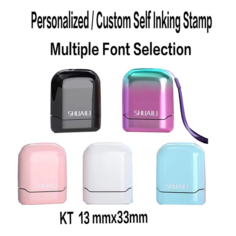Personalized FREE NAME【Free ink】 | Mini Customizable Stamps | Shopee ...