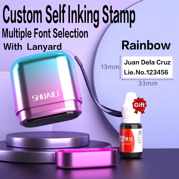 【Free ink】Stamp Personalized / Custom Self Inking Stamp | Shopee ...