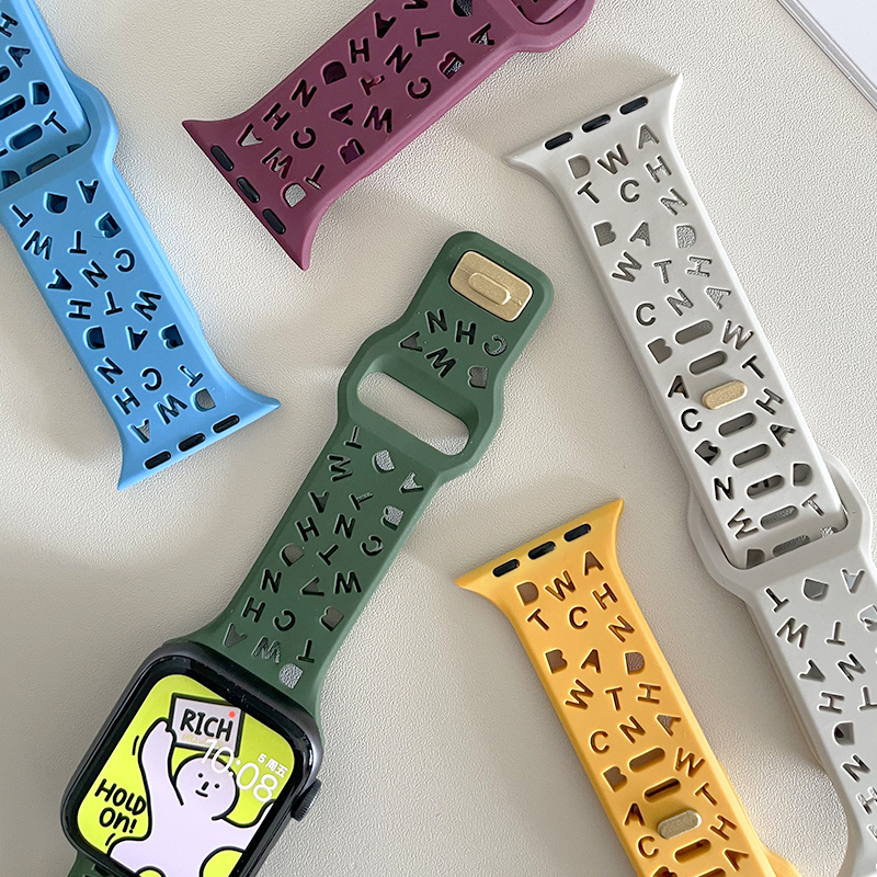 TPU Silicone Strap for iWatch Ultra 49mm 45mm 41mm 44mm 40mm Watchband ...