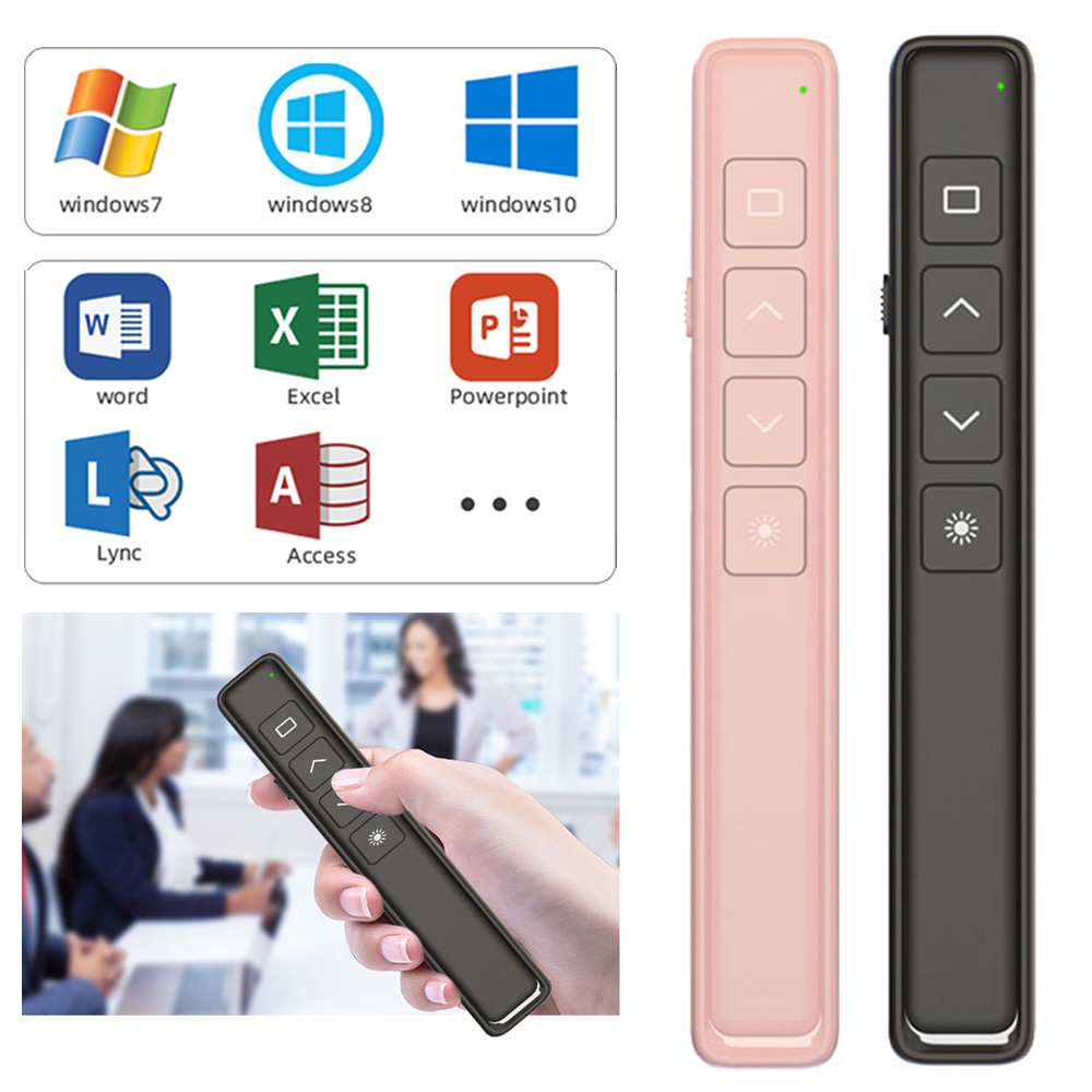 Laptop PowerPoint Pointer Presentation with Laser PPT Presenter Remote ...