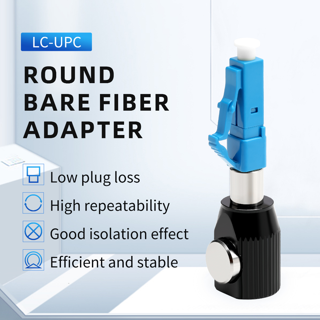 Round Bare Fiber Temporary splice adapter Test Bare Fiber conversion ...