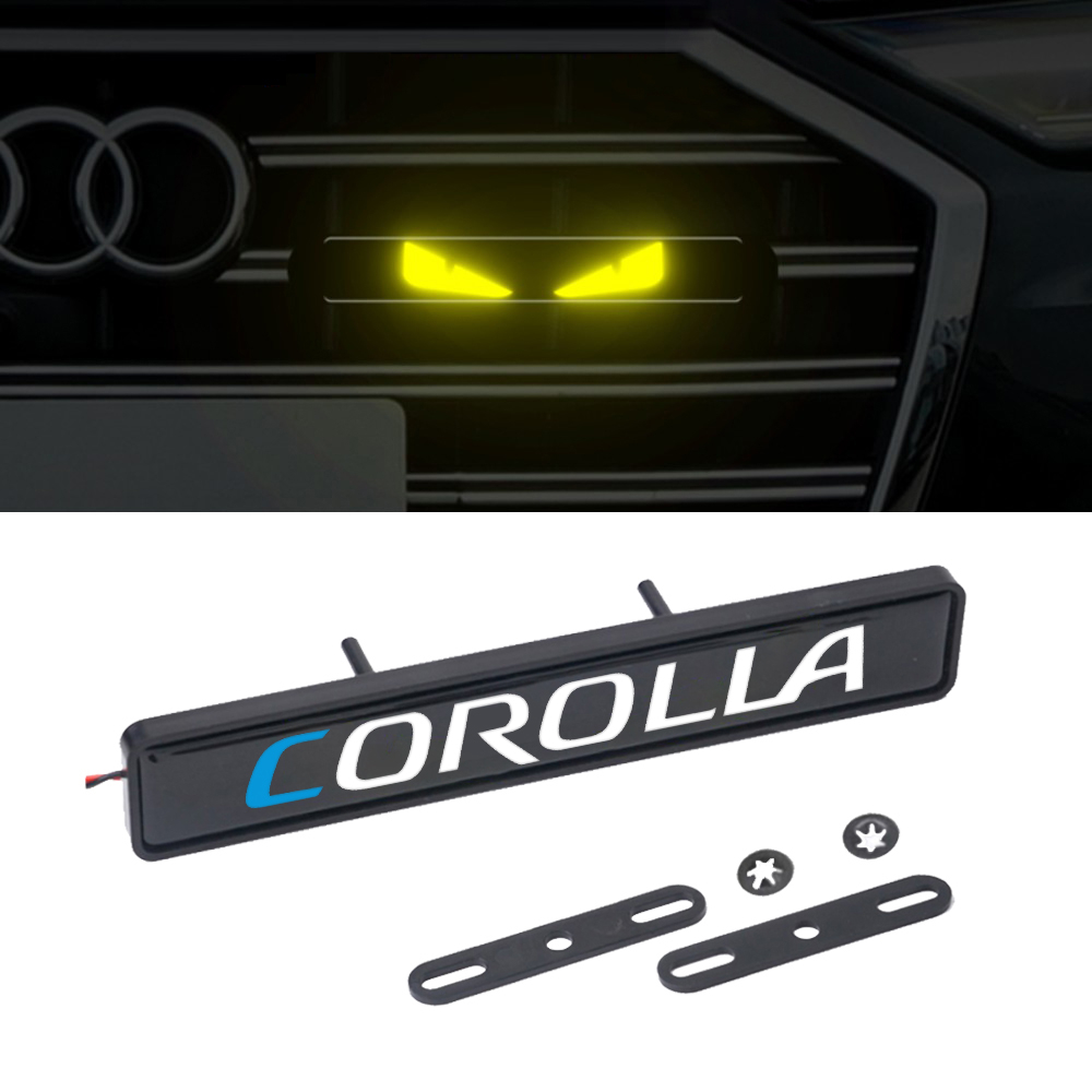 With LED light Car Front Grille Emblem Badge Stickers Suitable For ...