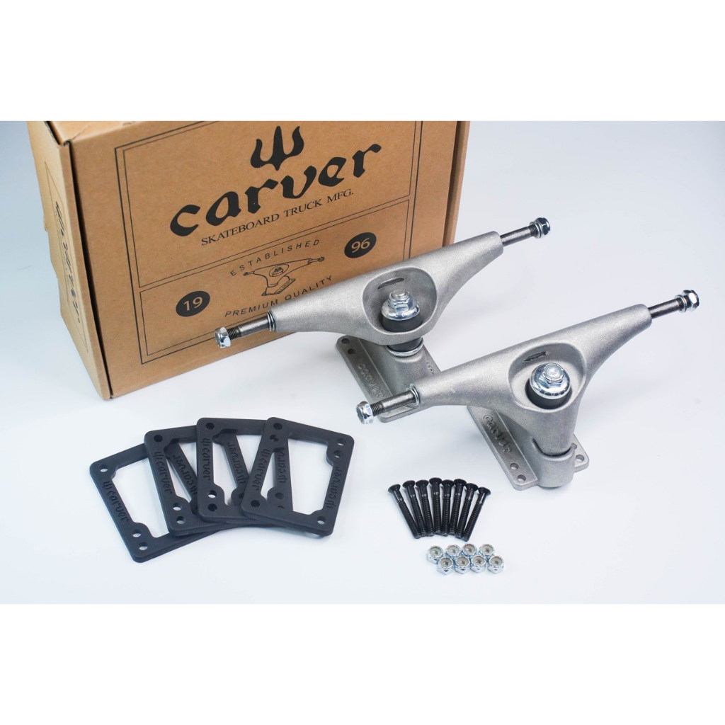CARVER CX4 TRUCK SURFSKATE SKATEBOARD TRUCK SURF SKATEBOARD 2PCS WITH RISER PADS BOLTS | Shopee ...