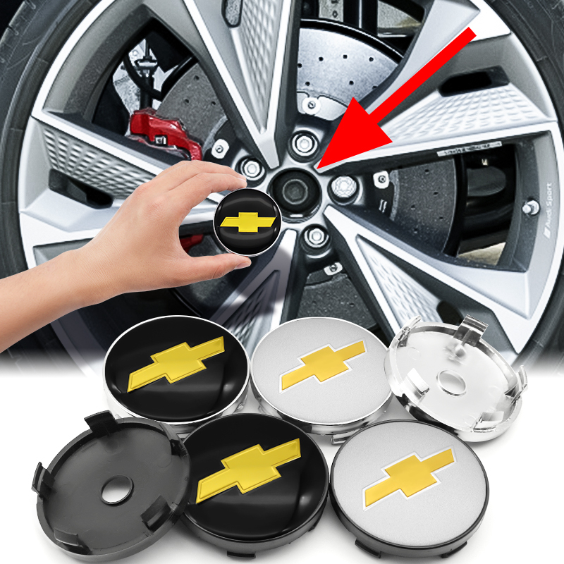 Chevrolet 4pcs 60mm Car Hub Cap Center Cap Wheel Rim Modification ...