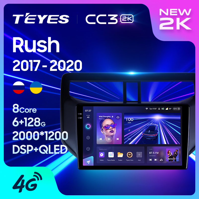 TEYES CC3 2K For Toyota Rush 2017 - 2020 Car Radio carplay Multimedia ...