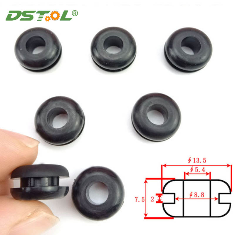 8.8mm Black Rubber Grommet Blanking Hole Wiring Cable Gasket Rubber ...
