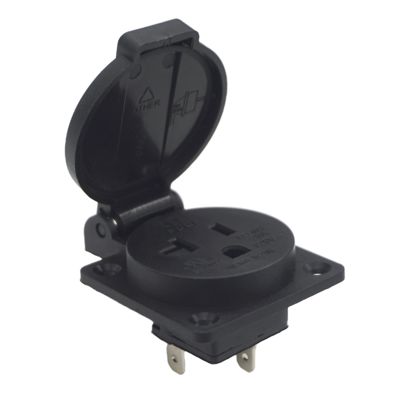 50*50MM US NEMA 5-20R Waterproof Industrial Socket 20A 125V AC Power ...
