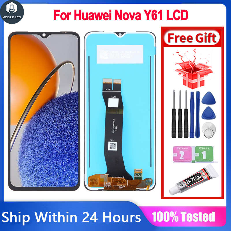 LCD With Frame For Huawei Nova Y61 LCD Screen Display Touch Screen ...