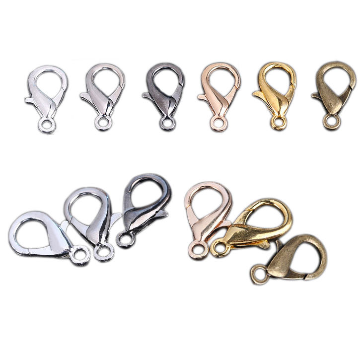 St.Kunkka 50 Pcs 10/12/14/16/21mm Lobster Clasps Chain Hook Metal ...