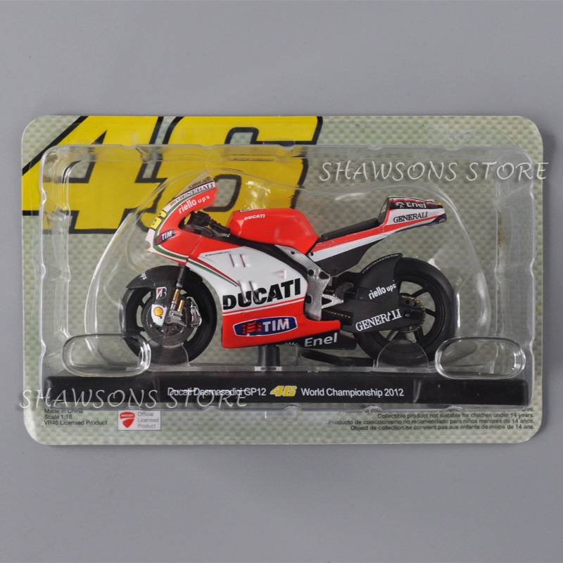 1:18 Scale Diecast Motorcycle Model Toy Ducati Desmosedici Miniature ...