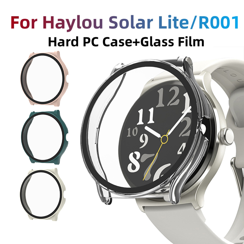 For Haylou Solar Lite/R001Watch Case Hard PC Protective Cover Bumper ...