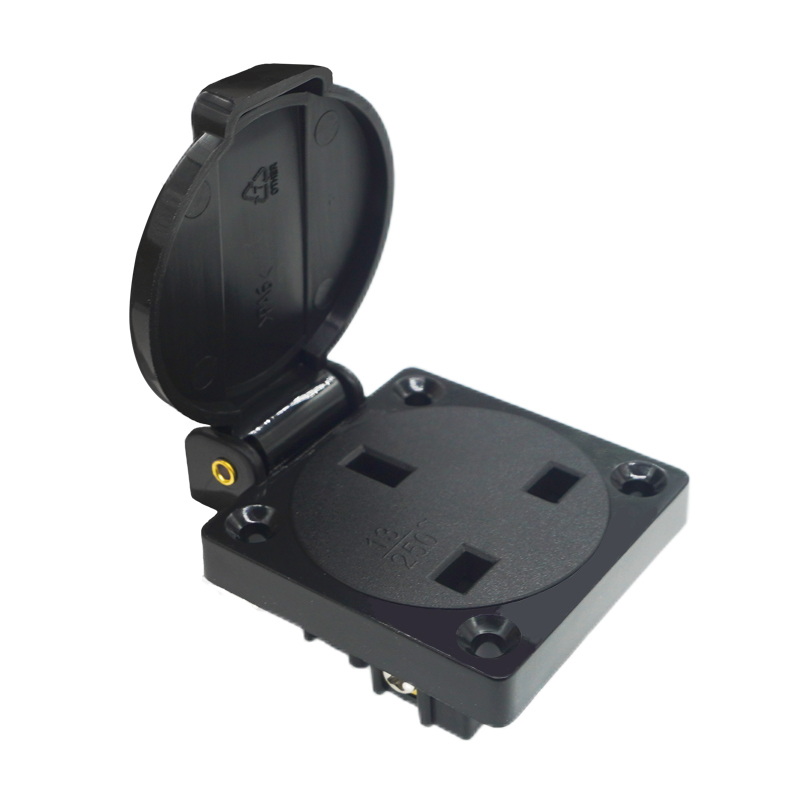 British UK Singapore Waterproof Industrial Socket 13A 250V IP54 AC ...