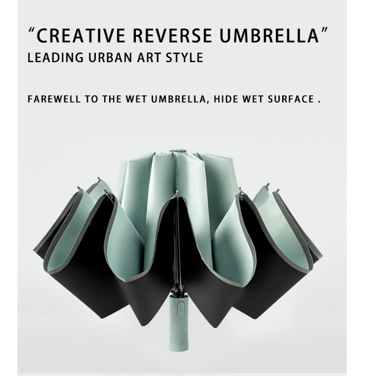 Lightweight Automatic Inverted Reverse Umbrella UV Portable Foldable ...