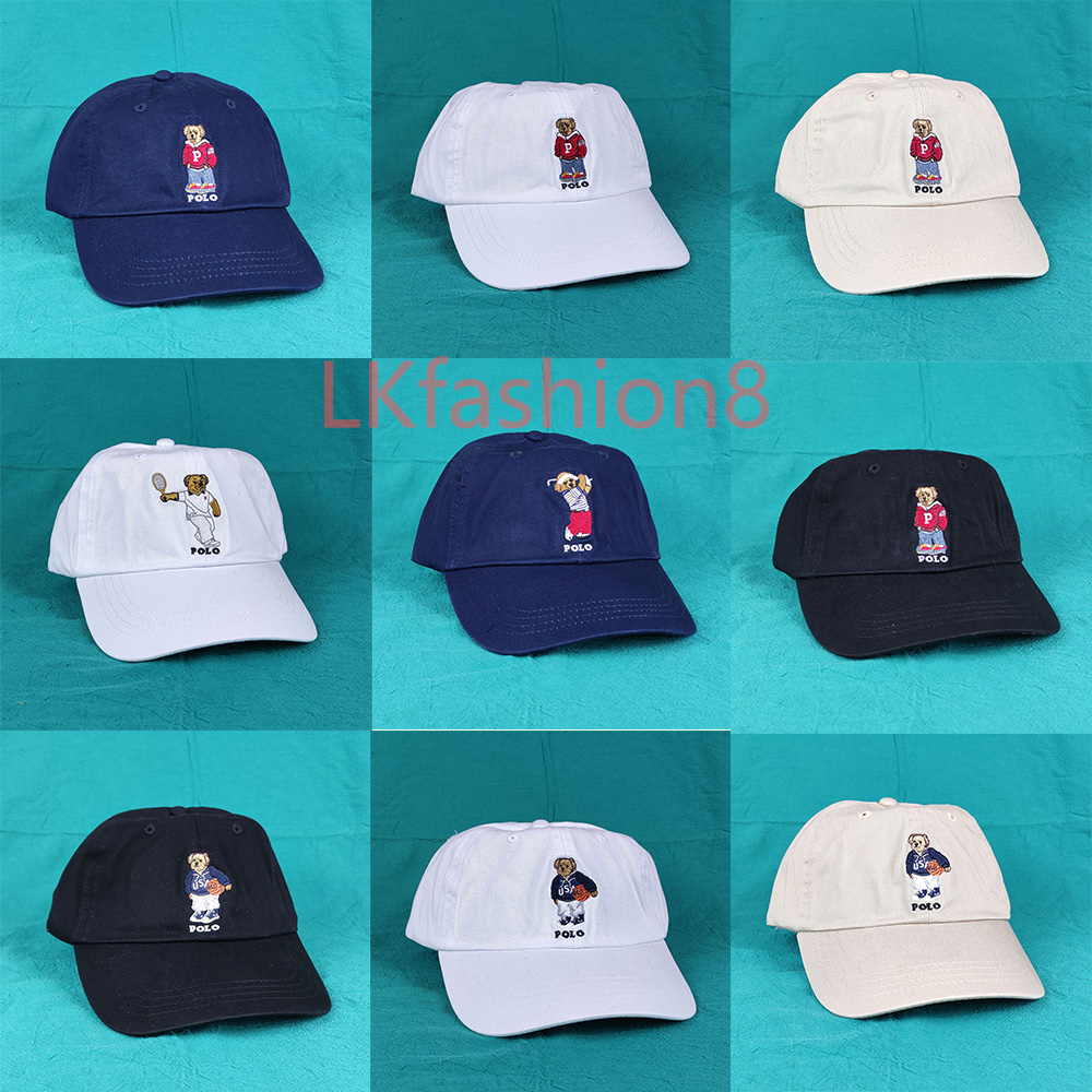 RL Vintage Baseball Cap Bear Teddy series 4 colors actual pictures 100% ...