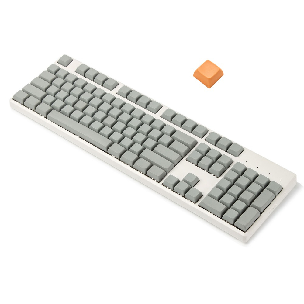 YMDK 104 Orange Gray XDA Full Keycap Similar to DSA For MX Mechanical ...