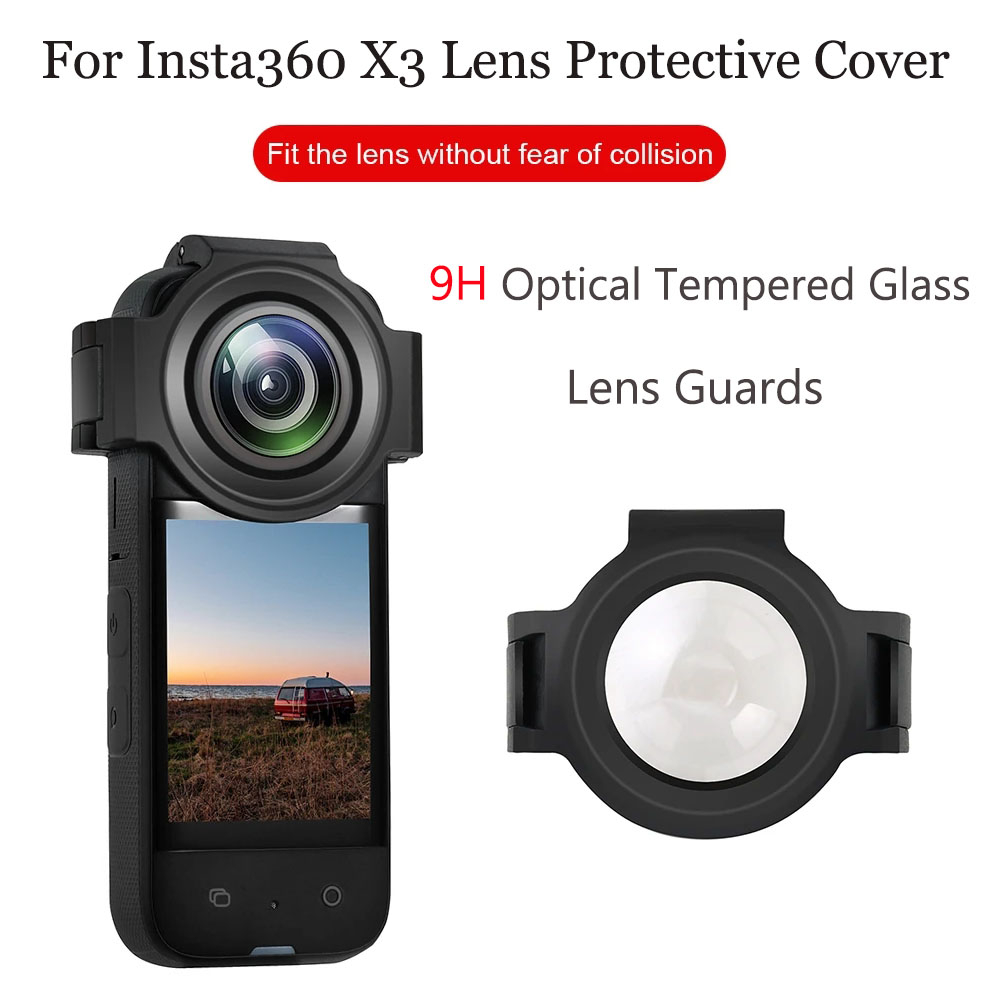 9H Optical Tempered Glass Lens Guards for Insta360 X3 High Tansmittance ...