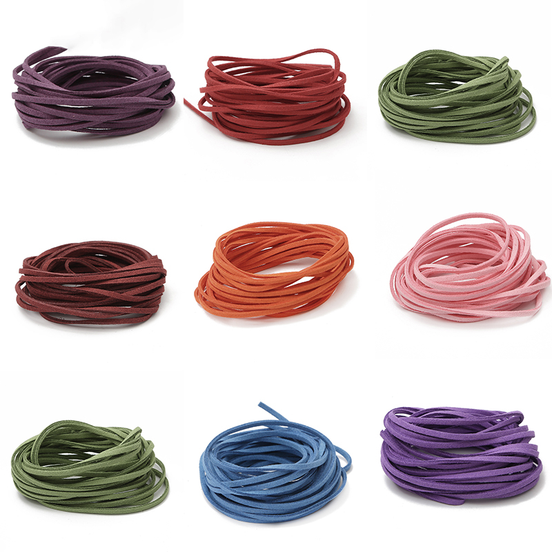 4m DIY Multi-Colors Korean Suede Cord For Jewelry Making findings DIY ...
