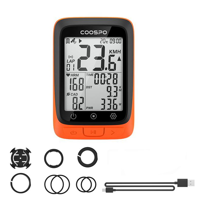 Coospo BC107 Bike speedometer wireless water proof IP67 Rechargeable ...