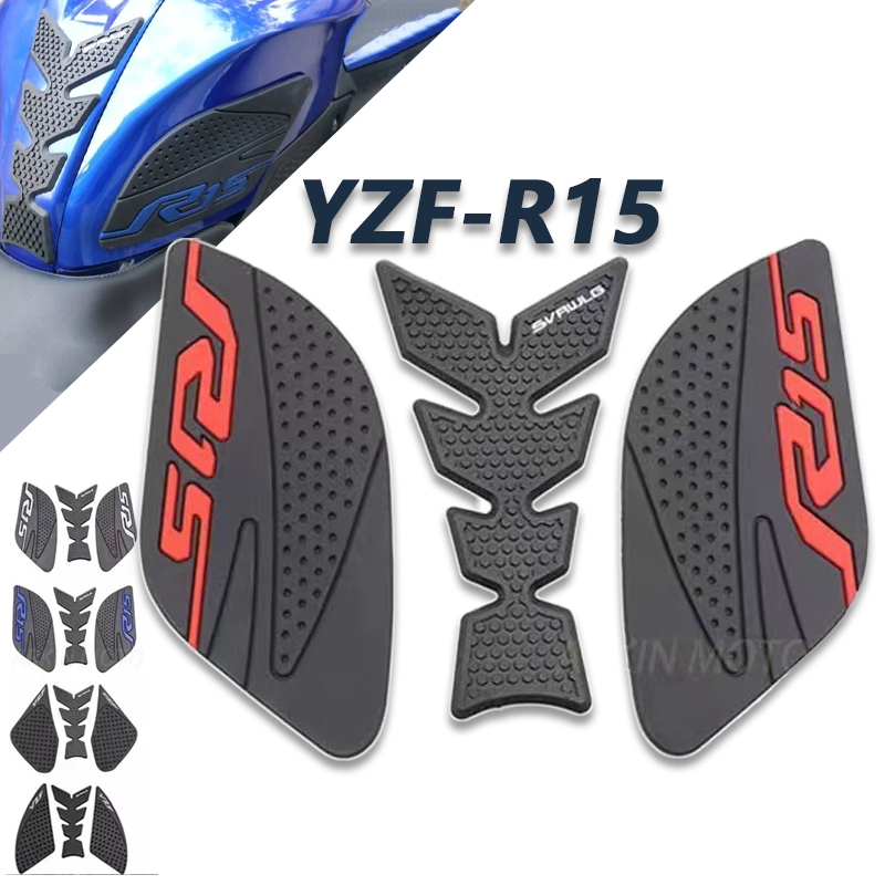 For YAMAHA YZF R15 Motorcycle Tank Pad Protector Sticker Decal Gas Knee ...