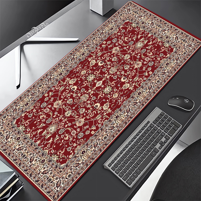 90x40 Persian Carpet Mouse Mat Computer Large Mousepad Flower Office ...