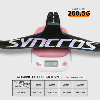 Syncros Chrome Logo Carbon Fiber Mountain And Stem 28.6mm -17Degree ...