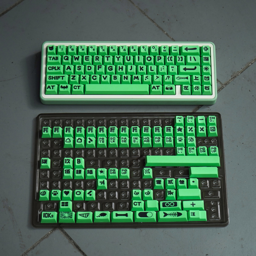 Animal Party Keycaps PBT Dye-sub Cherry Profile Large Font Keycaps ...