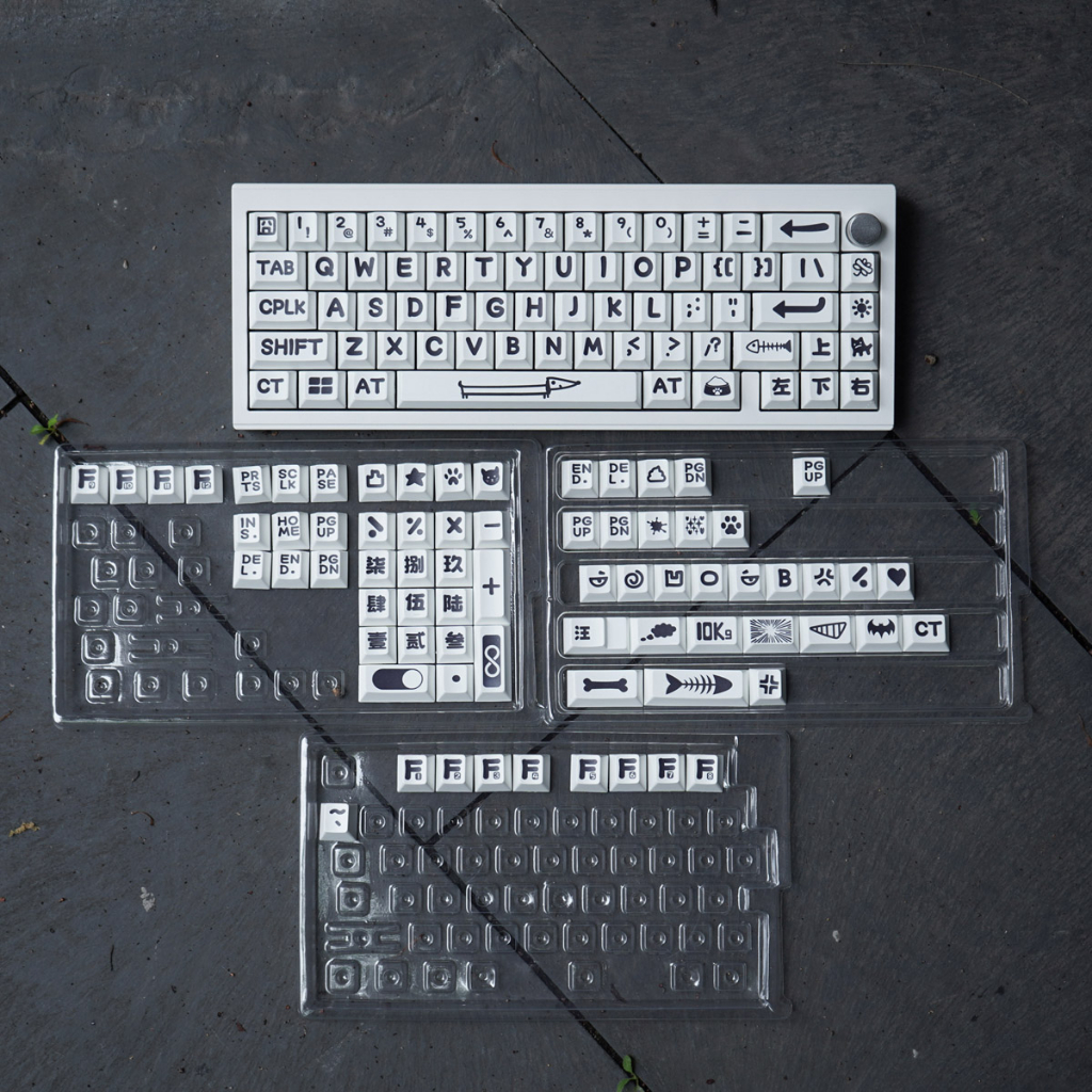 Animal Party Keycaps PBT Dye-sub Cherry Profile Large Font Keycaps ...