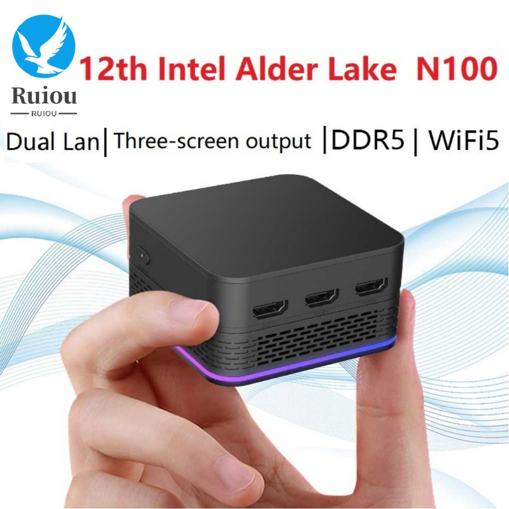 T9 Plus Intel Alder Lake N100 Mini PC 8GB DDR5 128GB SSD Windows 11 Pro ...