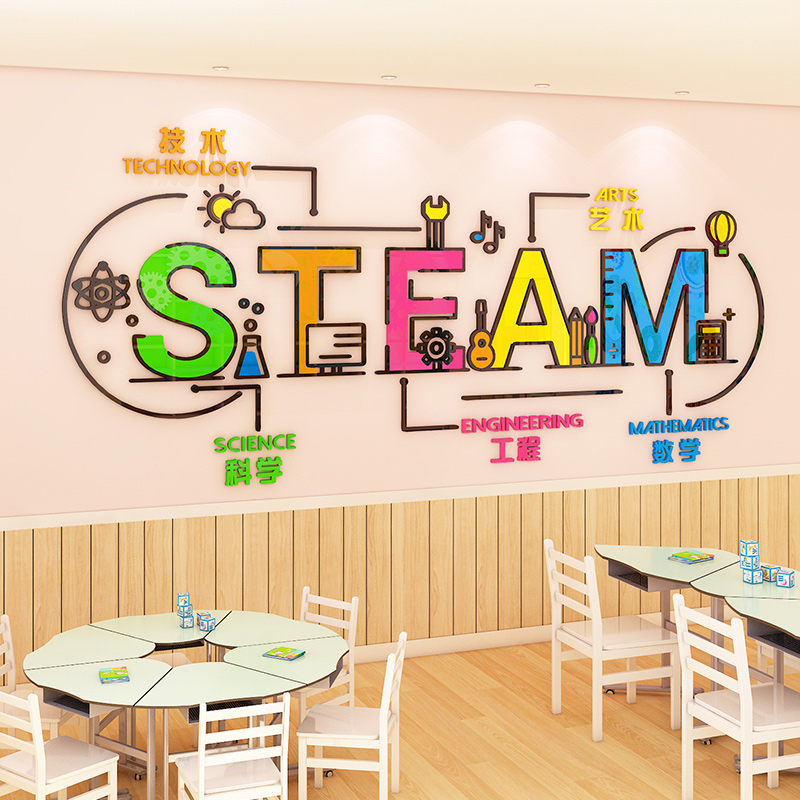 Steam Floating Mica Painting Decoration Laboratory Classroom Decoration ...