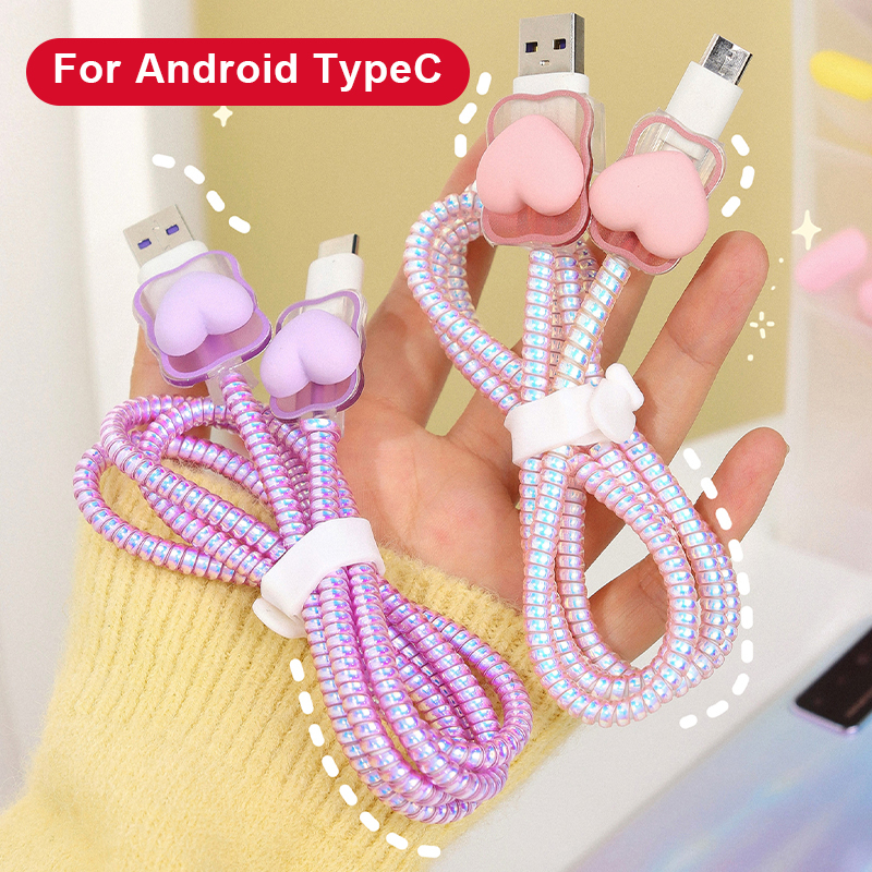 DIY “Love” Charging Cable Protector Cord Protector Compatible for ...