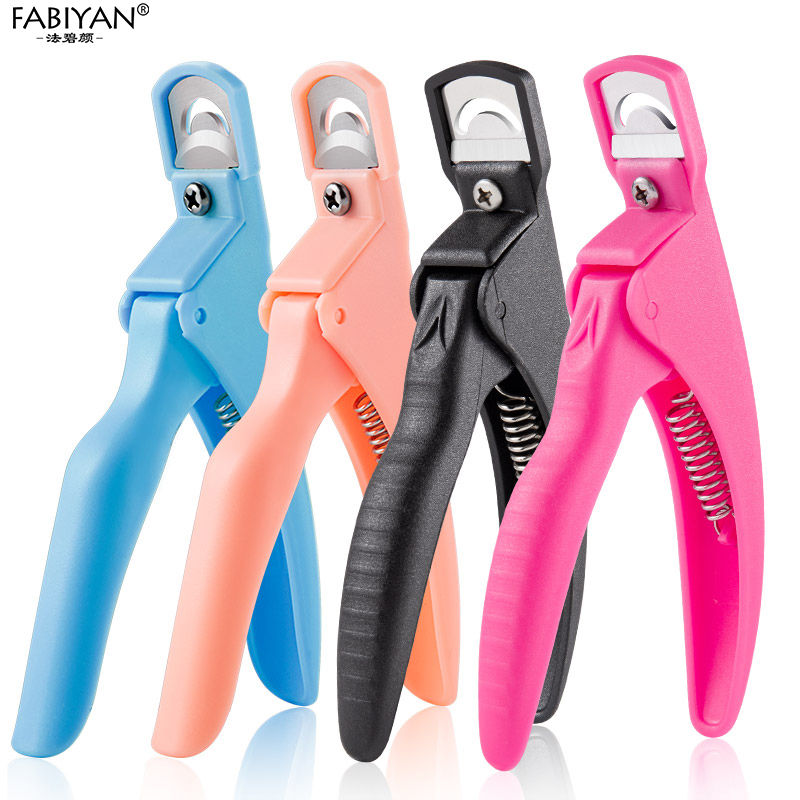 Nail Clipper U-shaped French False Nail Tips Cutter Plastic Round Edge ...