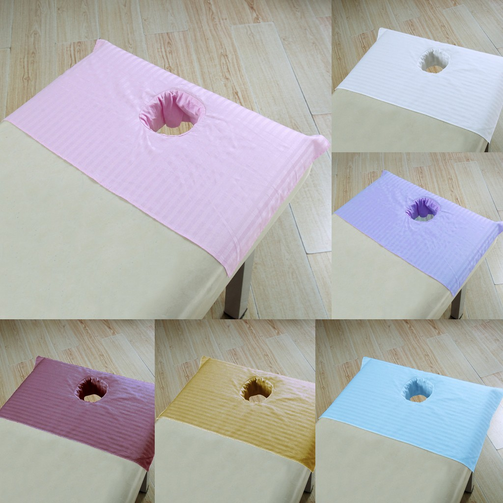 Sectional Massage Table Sheets Beauty Bed Sheet Cover with Face Hole ...