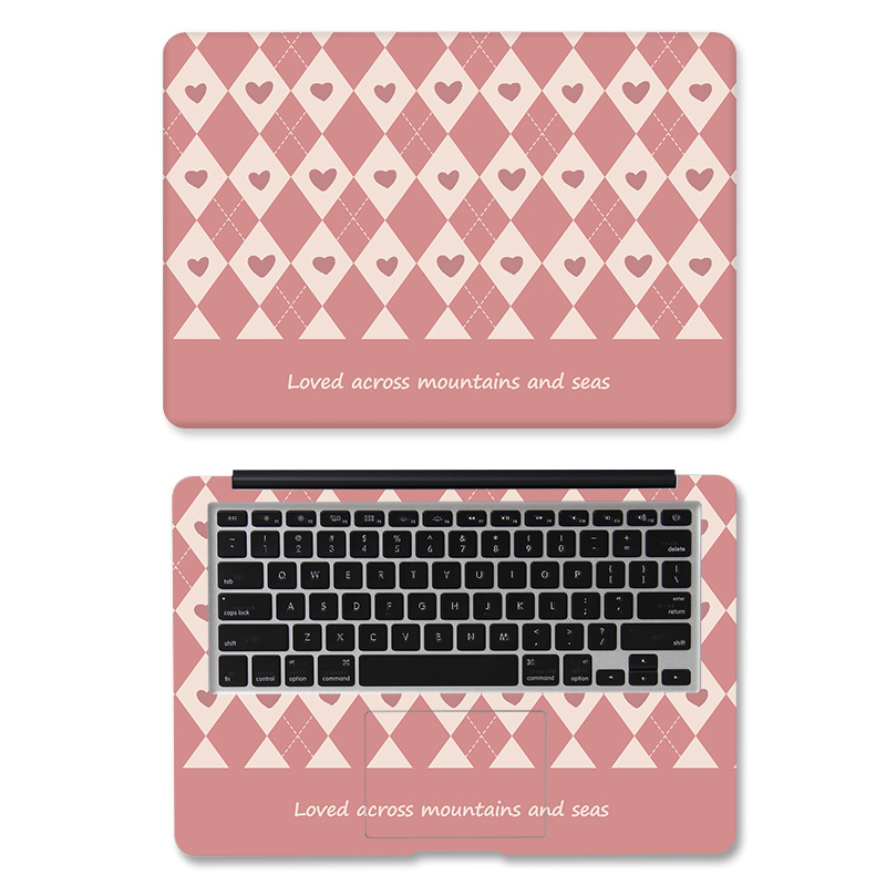 【2pcs】Diy Laptop Cover Sticker Girl Cute Pink Laptop Computer Office ...